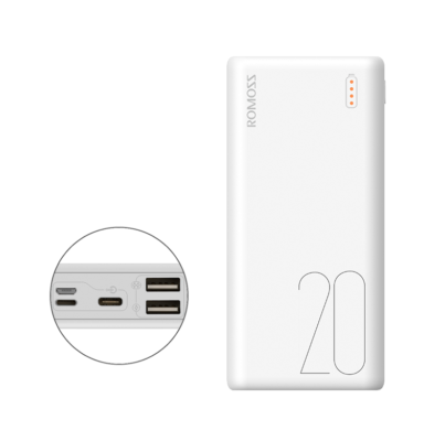 PSL 20 - Pin Sạc Dự Phòng 20.000MAH ROMOSS SIMPLE in khắc logo Sạc dự ...