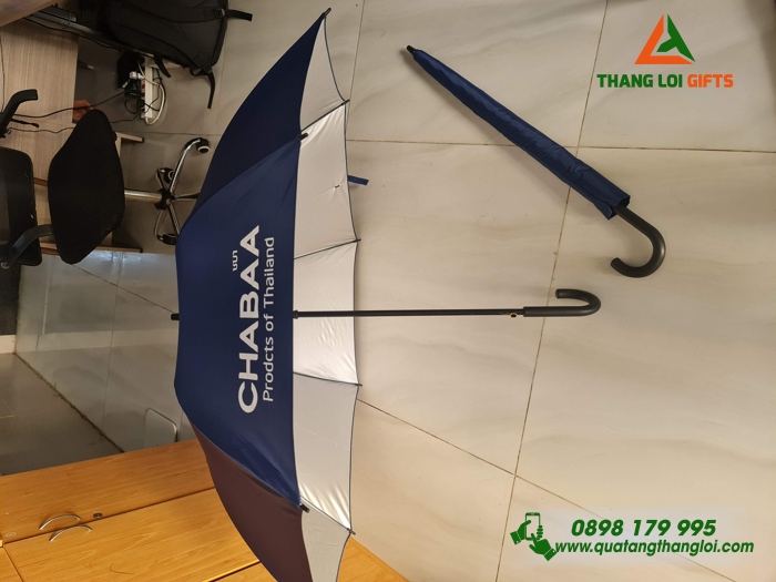 Ô Dù Cầm Tay in logo CHABAA THAI LAN Qùa Tặng Thương Hiệu