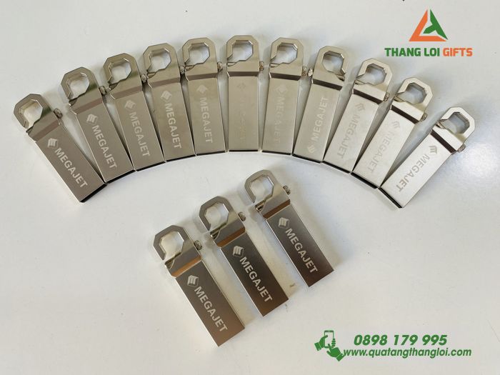 Quà Tặng USB Kim Loại 32GB Khắc Logo Doanh Nghiệp MEGAJET